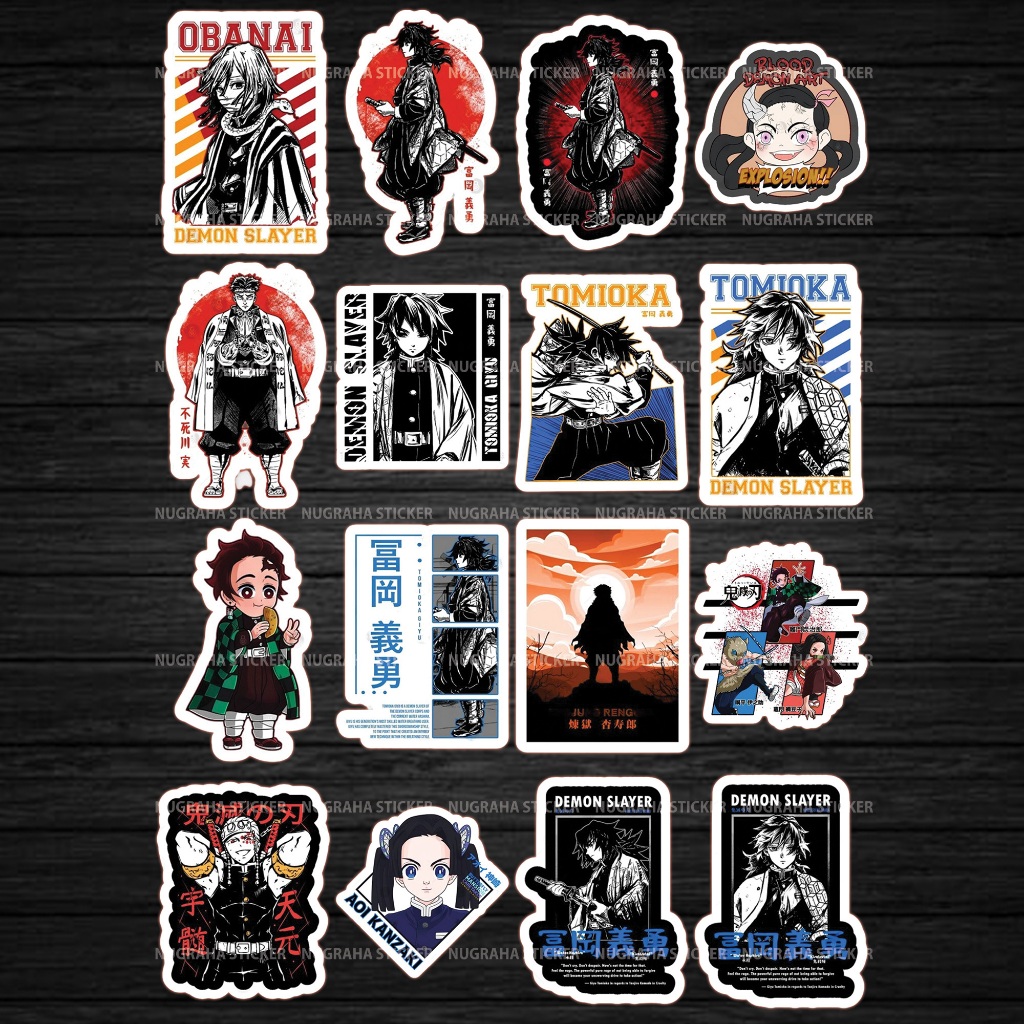 Jual 368 PCS Sticker Yoriichi Tsugikuni Demon Slayer - Yoriichi ...