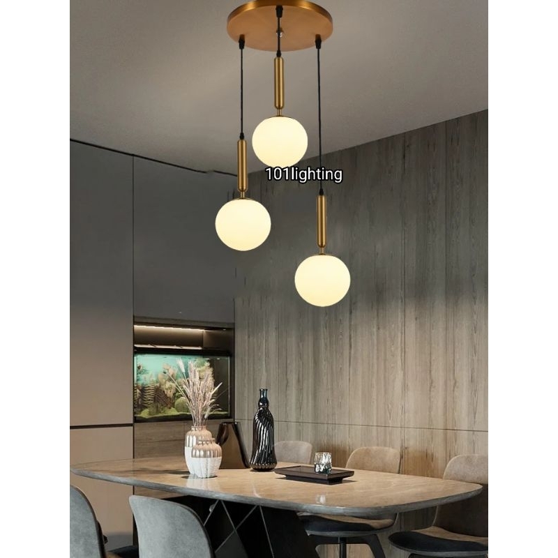 Jual lampu gantung minimalis modern dekoras meja makan void tanggga 28648 | Shopee Indonesia