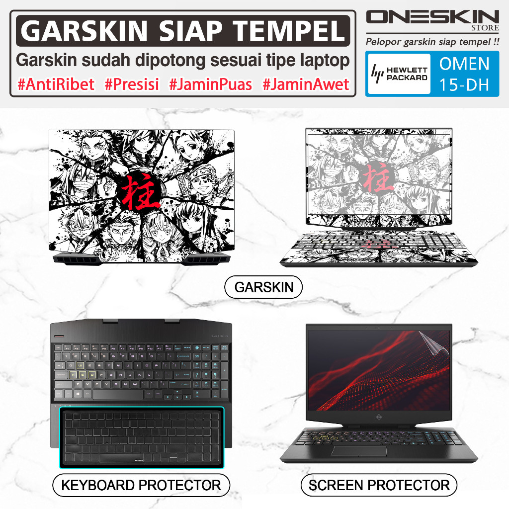 Jual Garskin Sticker Laptop Pelindung Keyboard Screen Protector HP Omen ...