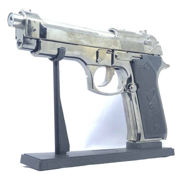 Jual Korek Api Gas Model Baretta M9 Mirip Pistol Asli Ukuran Jumbo ...