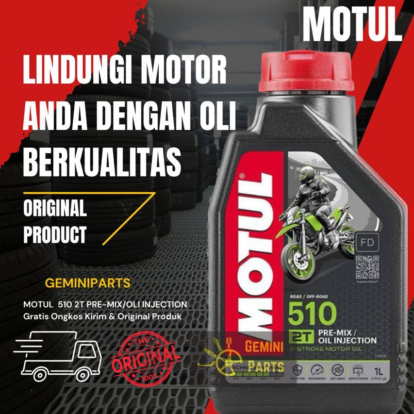 Jual OLI SAMPING MOTUL 2T 510 2TAK ROAD OFF ROAD 1LITER PRE-MIX 800 2T 10W-40 1LITER | Shopee ...