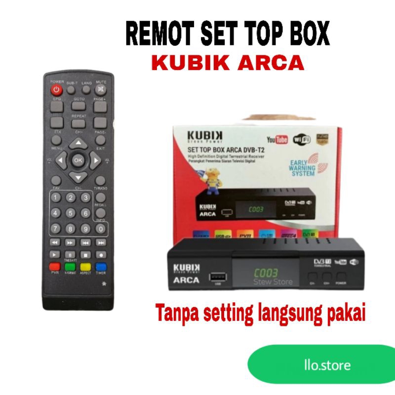 Jual REMOT KUBIK ARCA REMOTE SET TOP BOX KUBIK ARCA SETUP BOX KUBIK ...