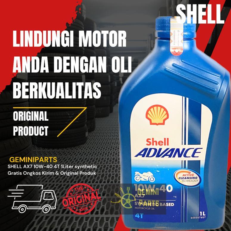Jual OLI SHELL ADVANCE AX7 10W-40 SINTETIK MANUAL 800ML & 1LITER ...