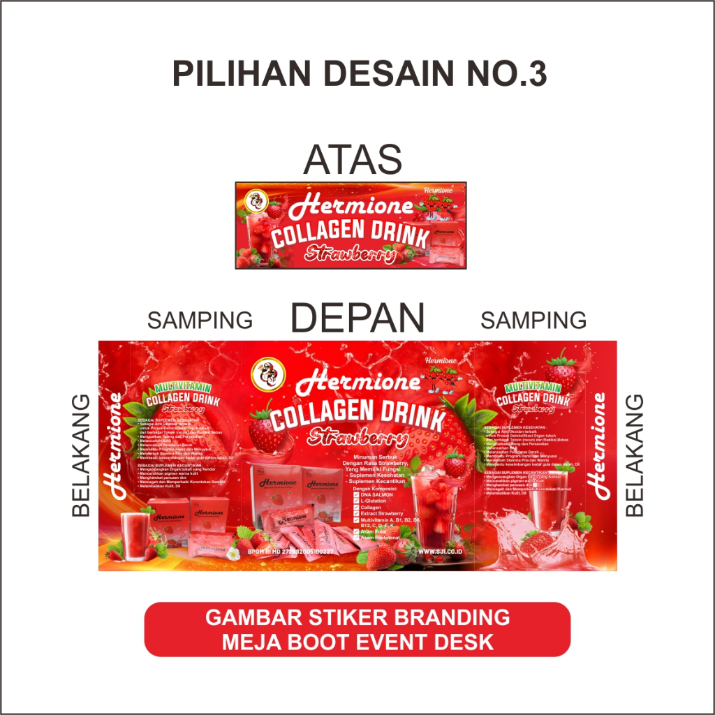 Jual Cetak Stiker Meja Boot Event Desk Hermione | Shopee Indonesia