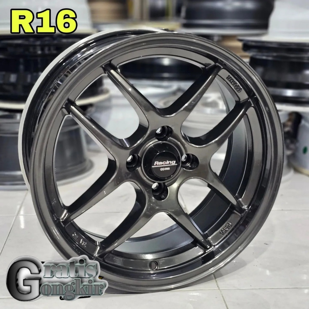 Jual velg enkei tuning ring 16 pcd 4x100 velg mobil yaris jazz mobilio brio agya freed dll ...