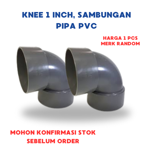 Jual Knee Pipa , Knee Elbow / L pipa PVC 1 , 1-1/4 dan 1-1/2 Inch ...
