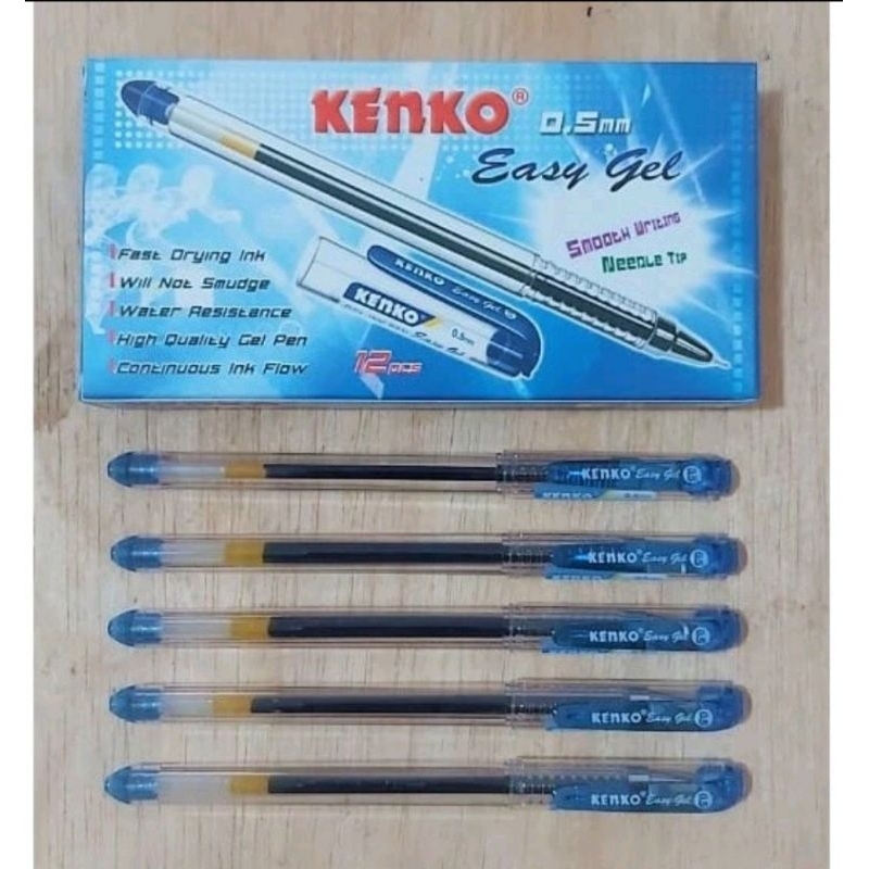 Jual Pulpen Gel Easy Merk Kenko per pack | Shopee Indonesia