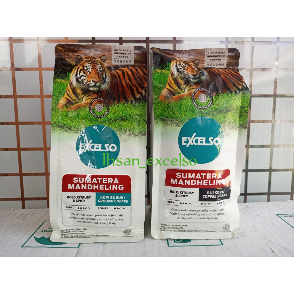 Jual Excelso Sumatera Mandheling Bubuk & Biji 200 gram | Shopee Indonesia