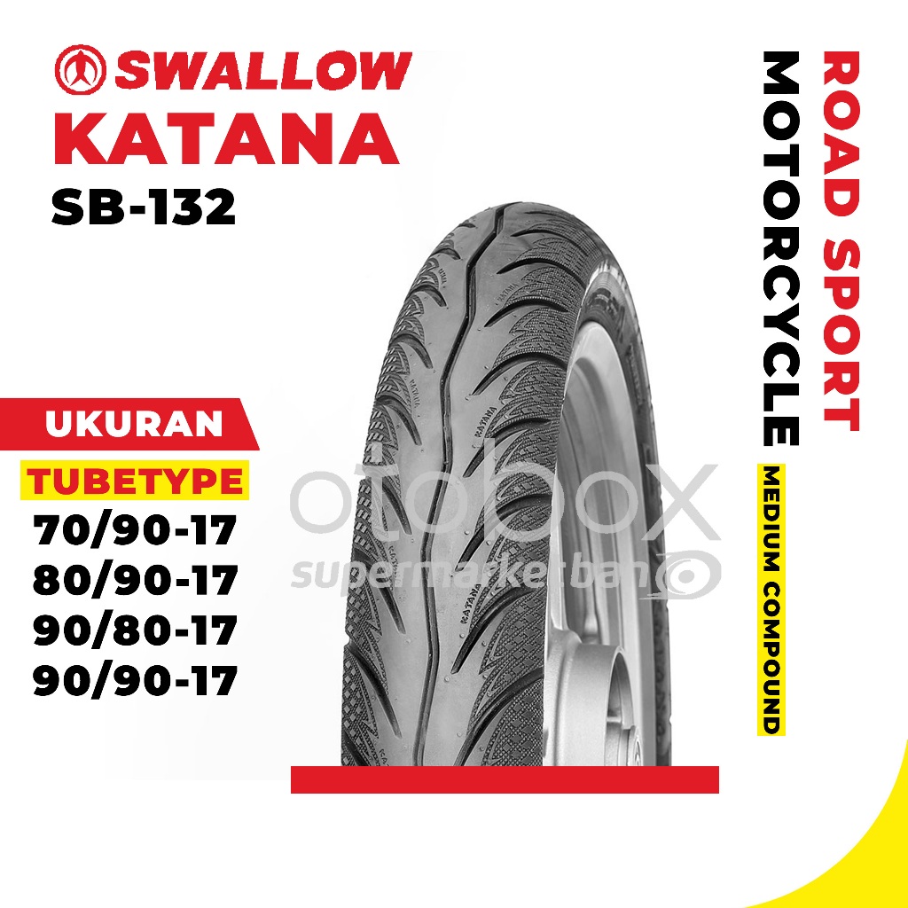 Jual Ban Luar Sepeda Motor Swallow SB-132 Katana Ukuran 70/90 80/90 90/ ...