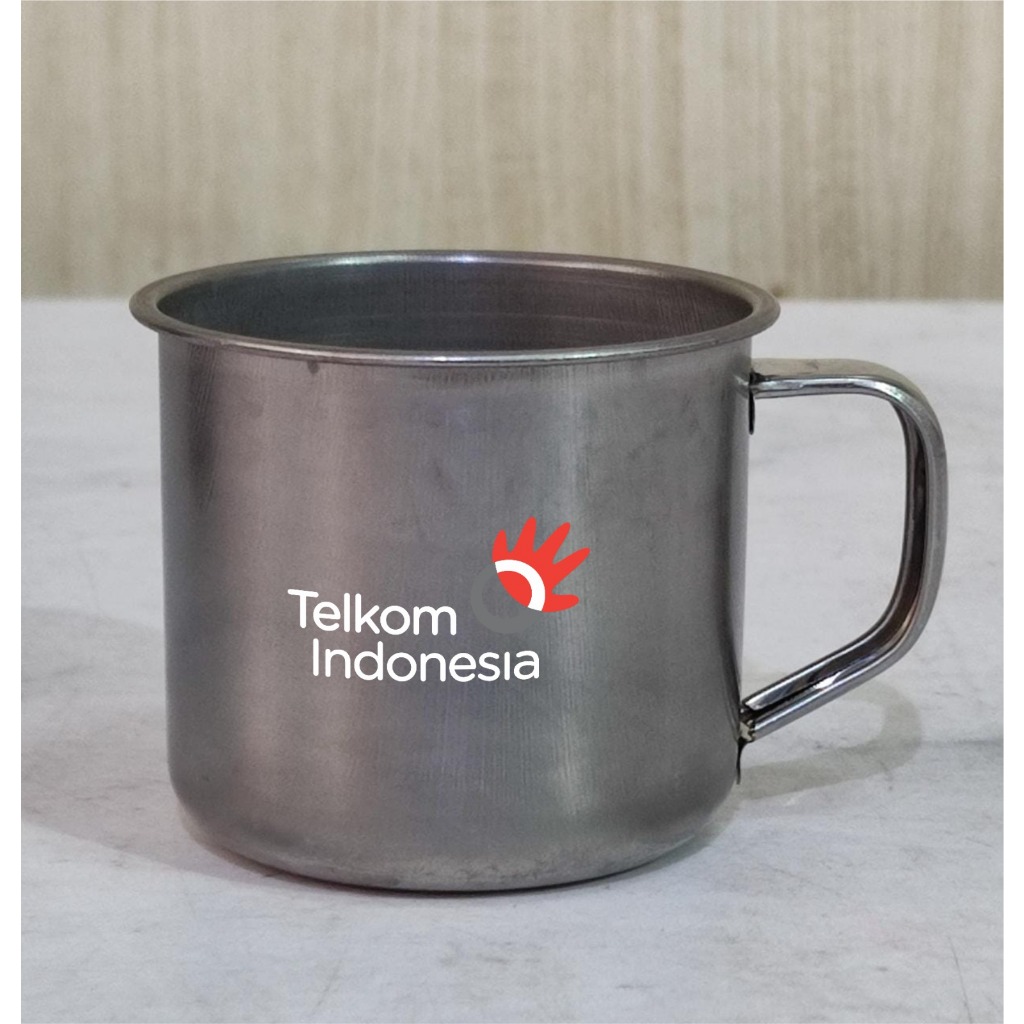 Jual Cetak Mug Stainless Custom Logo TELKOM INDONESIA / Mug Stainless ...