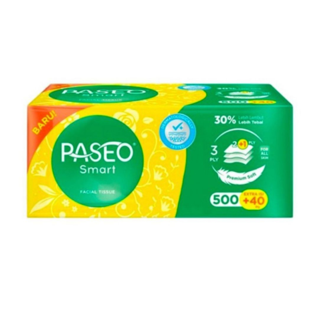 Jual Paseo Smart GT Facial Tissue Tisu Wajah 3 Ply - 540s || Paseo ...