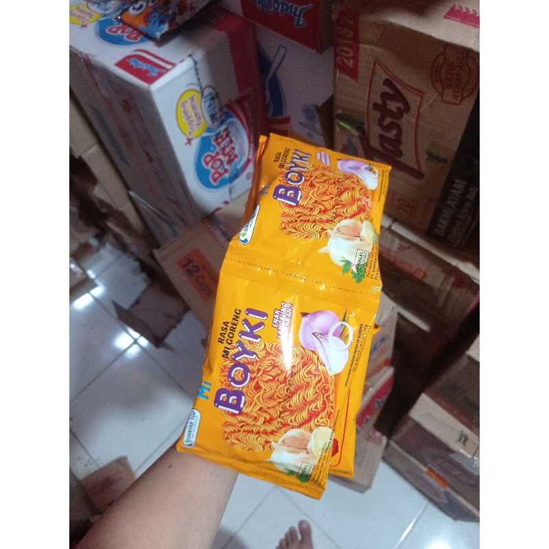 Jual Snack Mie kering Boiki 1 renteng isi 10 sachet | Shopee Indonesia