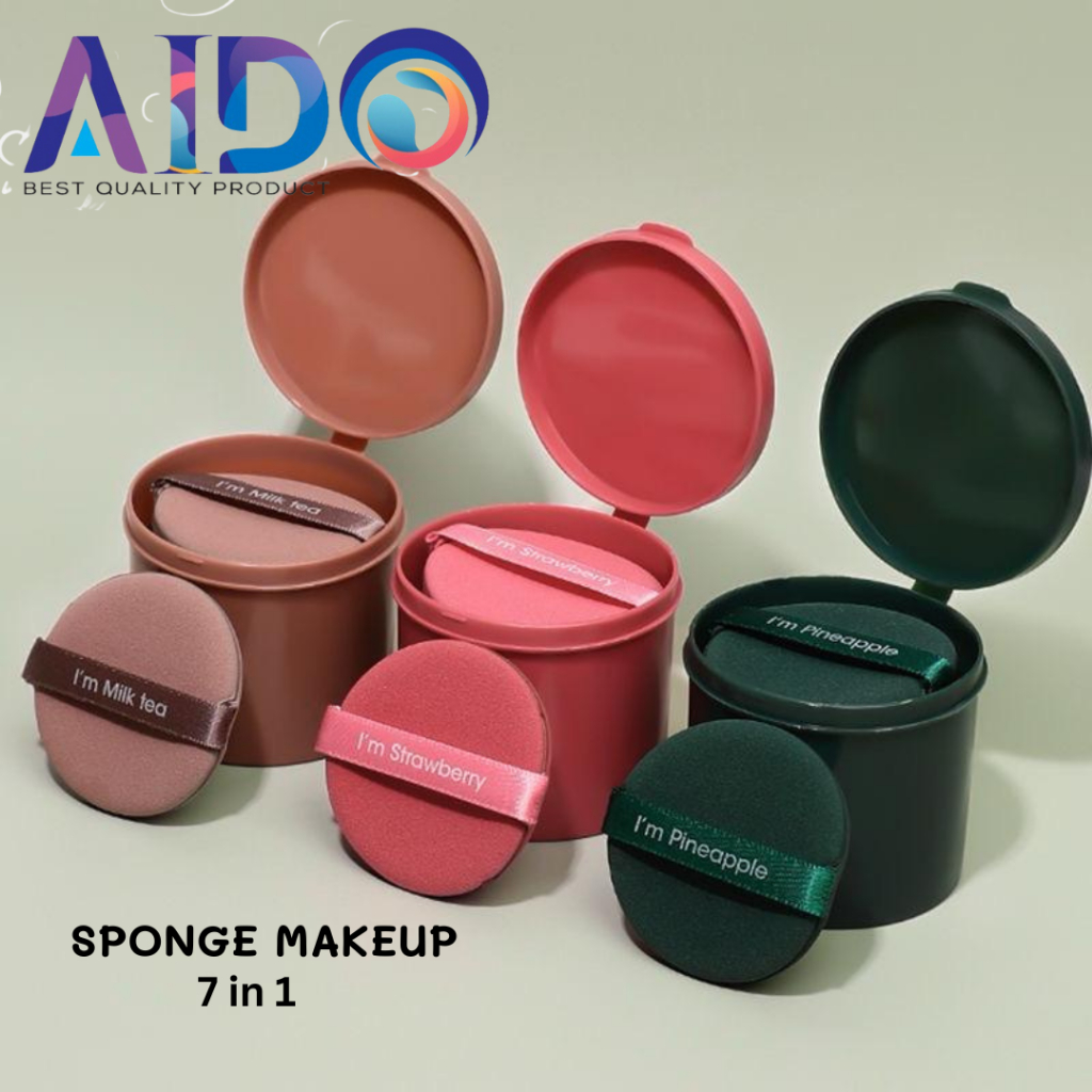 Jual Sponge Makeup 7 in 1 Sponge Bedak Make Up Spons Make Up Set Beauty ...