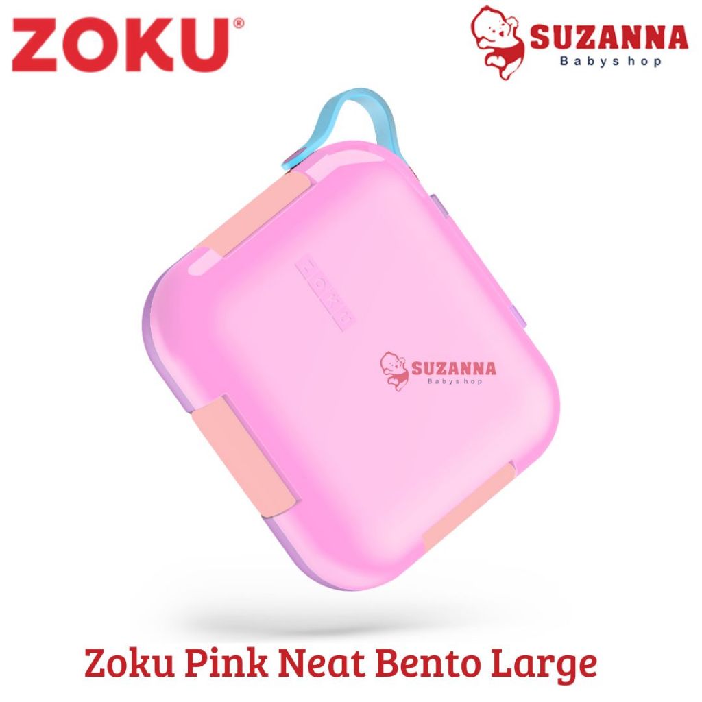 Jual Zoku Pink Neat Bento Large - Lunchbox, Tempat Makan Anak Unik ...