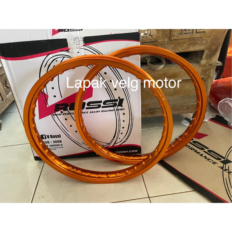 Jual velg Rossi ring 17 uk140-140 warna orange(harga sepasang) | Shopee ...