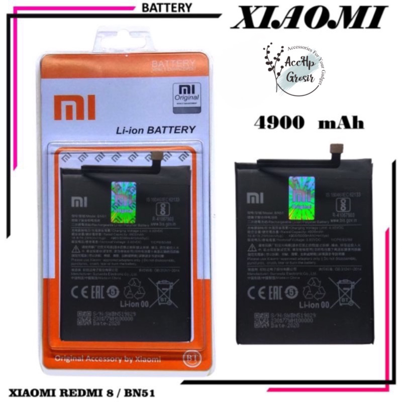 Jual Batre Baterai BN 51 Redmi 8 / Redmi 8A / Redmi 8 Pro BN51 Battery ...
