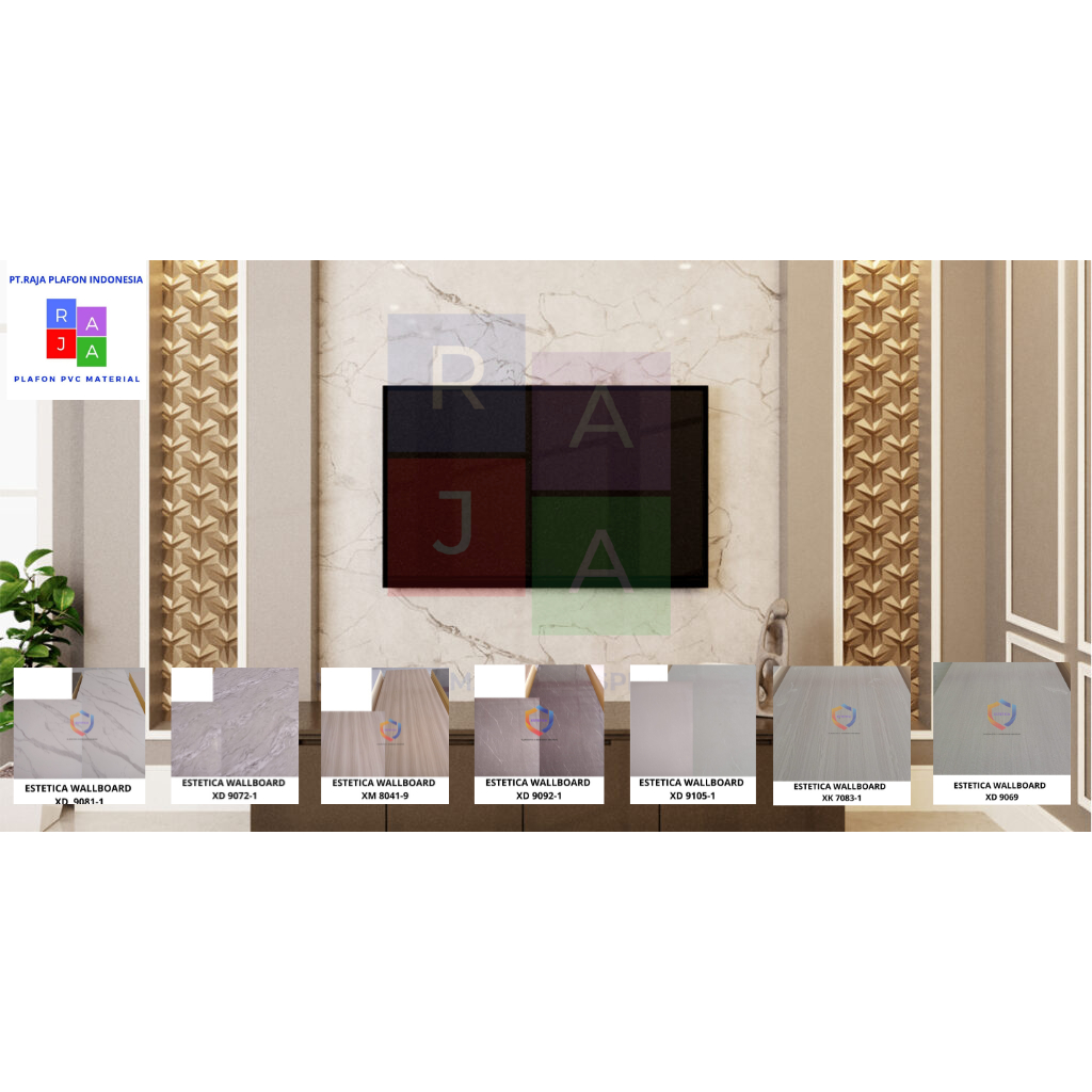 Jual WallBoard Merk Estetica/Backdrop Estetica 5mm Bamboo Wood Fiber ...