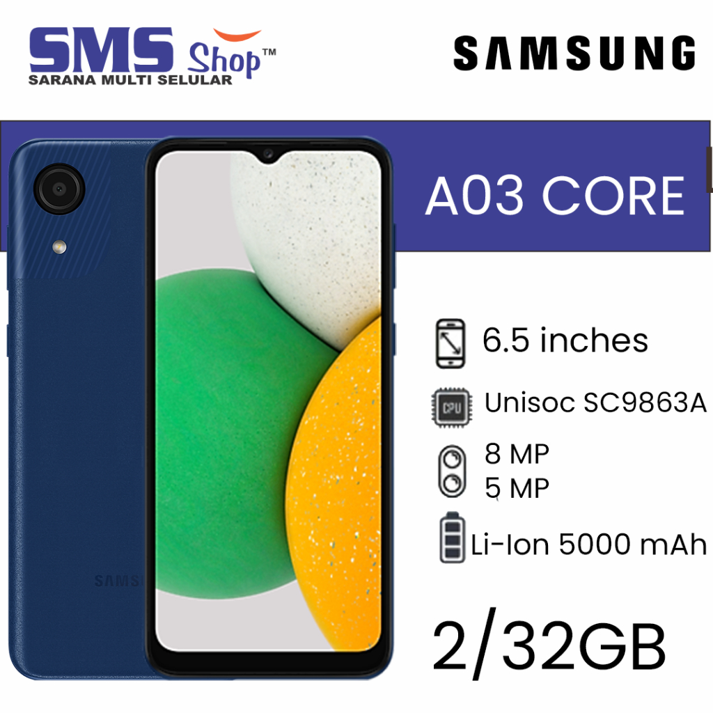 Jual Samsung Galaxy A03 Core 2/32GB Garansi Resmi | Shopee Indonesia