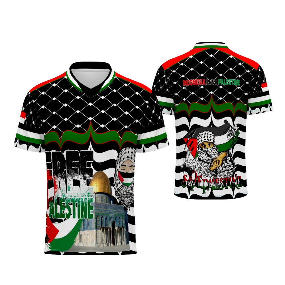 Jual Palestina Baju palestine Kaos palestine Pria Jersey SAVE PALESTINA ...