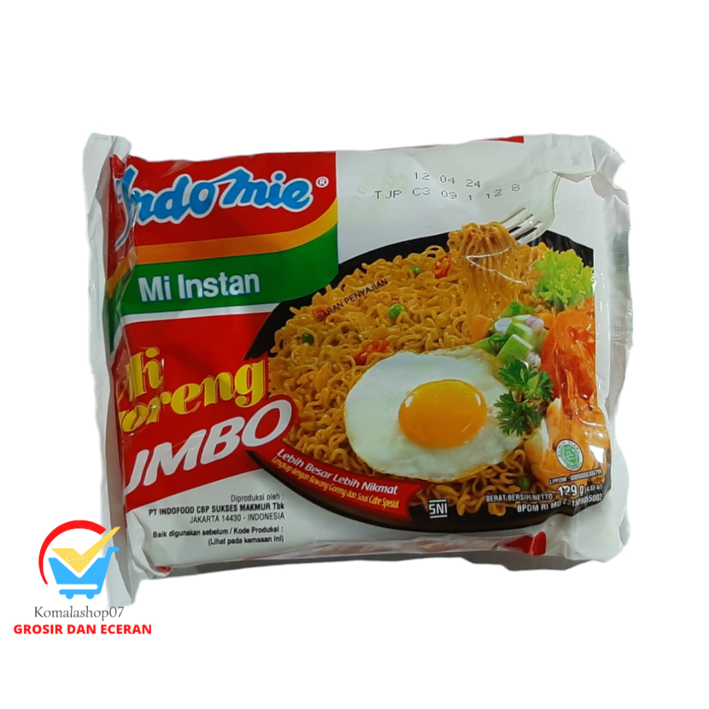 Jual INDOMIE MIE INSTAN GORENG JUMBO 129G | Shopee Indonesia