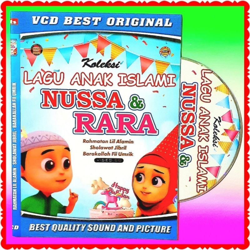 Jual KASET VCD LAGU RELIGI ANAK ANAK SOUNTRACK NUSSA RARA-KASET DVD LAGU ANAK ISLAMI-DVD LAGU ...