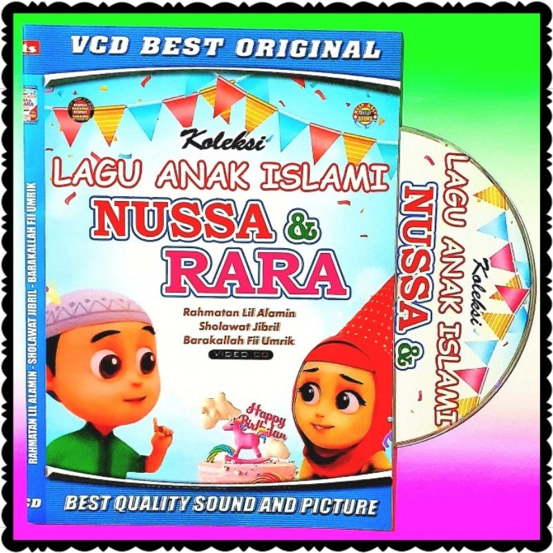 Jual KASET VCD LAGU RELIGI ANAK ANAK SOUNTRACK NUSSA RARA-KASET DVD LAGU ANAK ISLAMI-DVD LAGU ...