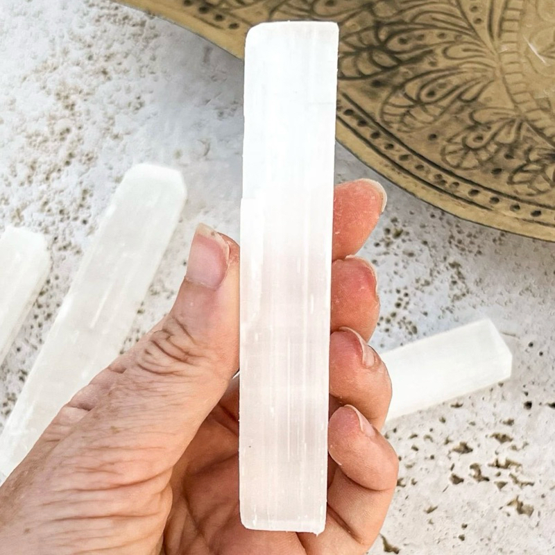 Jual Rough Satin Spar Selenite Rod | Shopee Indonesia