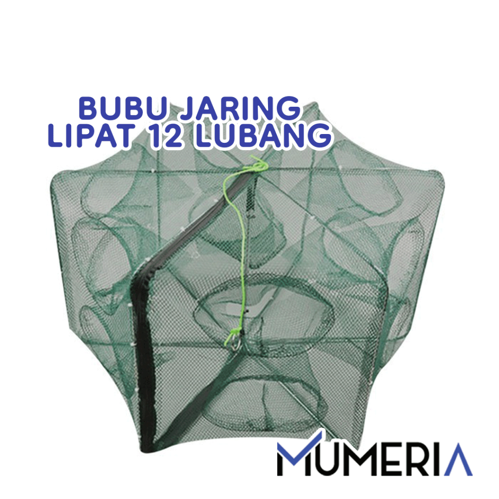 Jual Bubu Perangkap Ikan 12 Lubang Jebakan Jaring Jala Prangkap Lipat ...