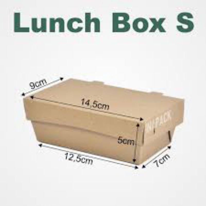 Jual PAPER LUNCH BOX KRAFT S LAMINASI/ BOX MAKANAN/ WADAH MAKANAN ...