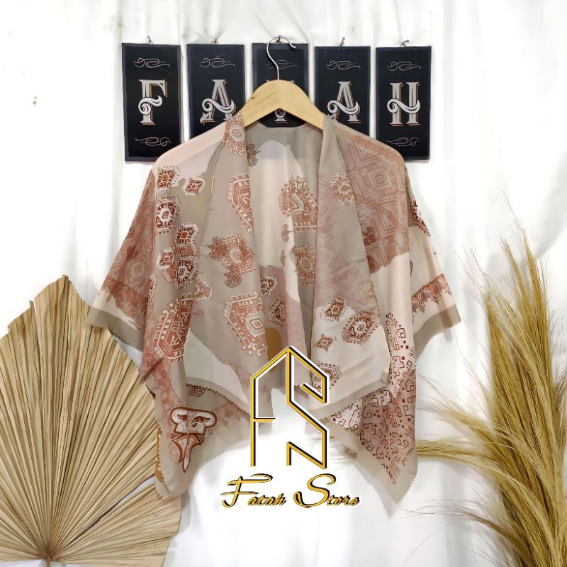 Jual cod outer scarf atasan wanita / outer scarf batwing / cardigan ...