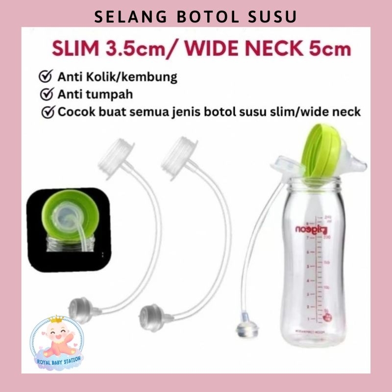 Jual Selang Sedotan Botol Susu Anti Kolik Anti Kembung Slim dan ...