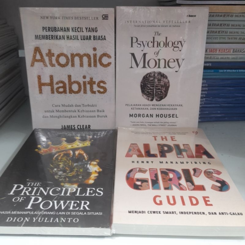 Jual Paket 4 buku atomic habits, the psychology of money, the ...