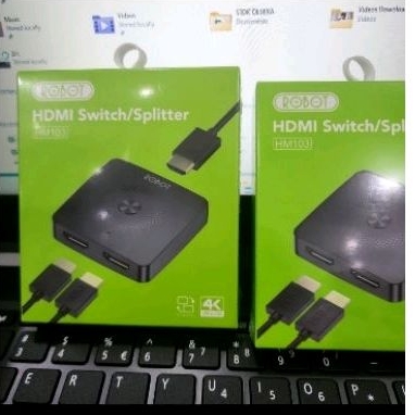 Jual HDMI ROBOT MH103 SWITCH SPILTTER 2 PORT 4K 2IN1 OUTPUT ORIGINAL ...