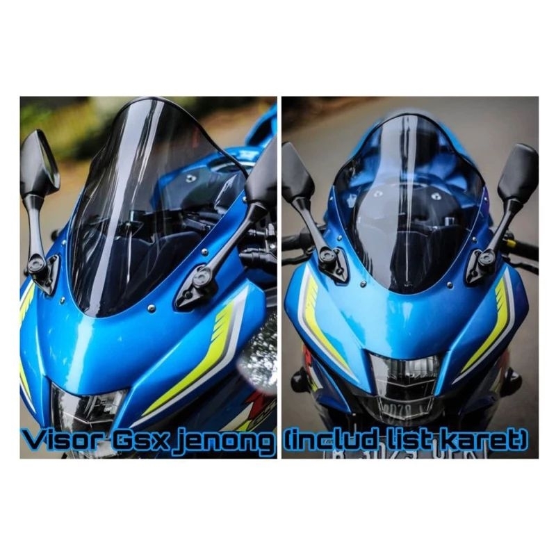 Jual visor gsx R 150 windshield gsx R 150 (includ list karet) | Shopee ...
