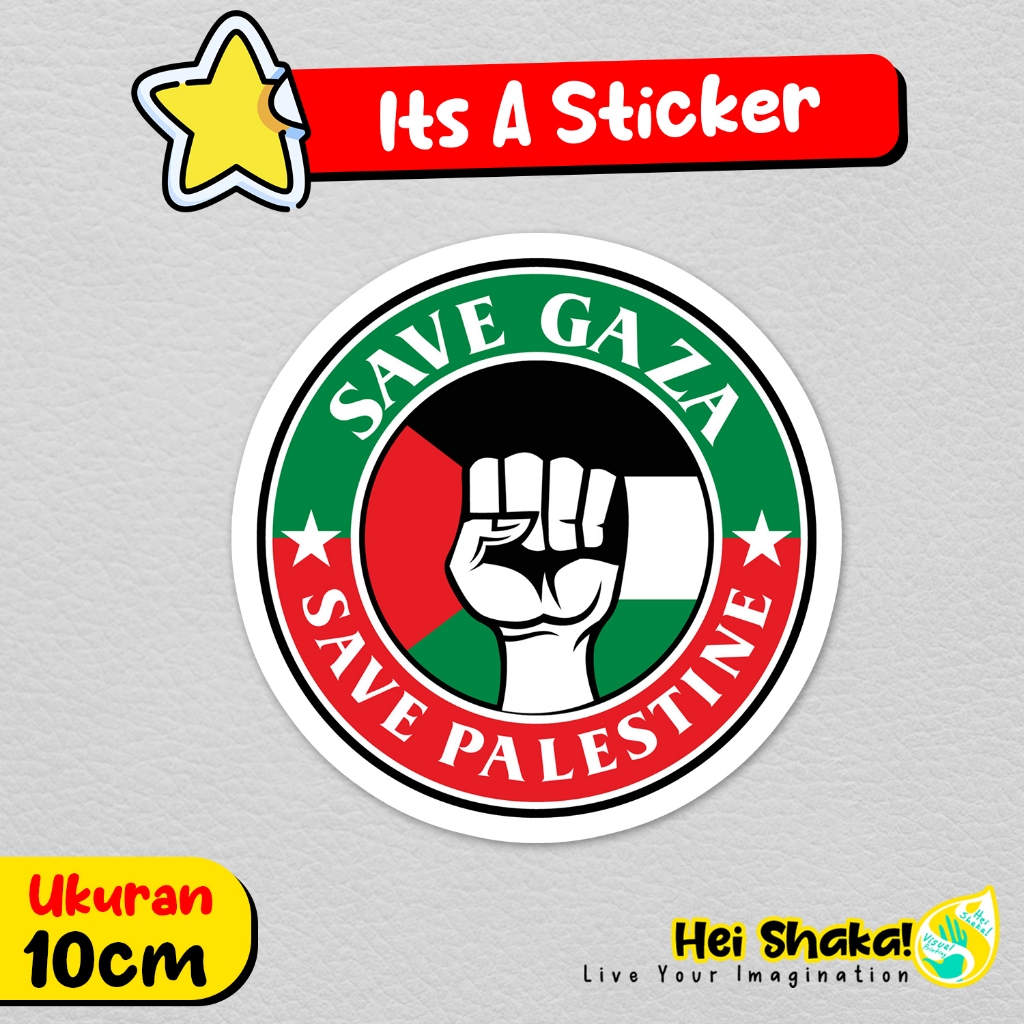 Jual Stiker Save Gaza Save Palestine Sticker Palestina Bahan Vinyl Anti ...