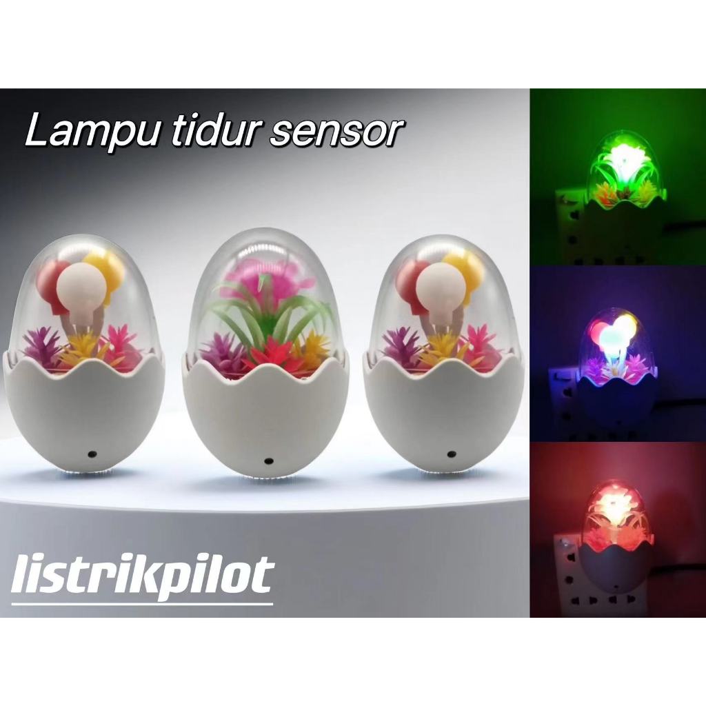 Jual Lampu Tidur LED Telur Ayam Sensor Cahaya Dekorasi Kamar Night ...