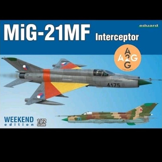 Jual Model kit Eduard 1/72 MIG-21 MF Interceptor | Shopee Indonesia