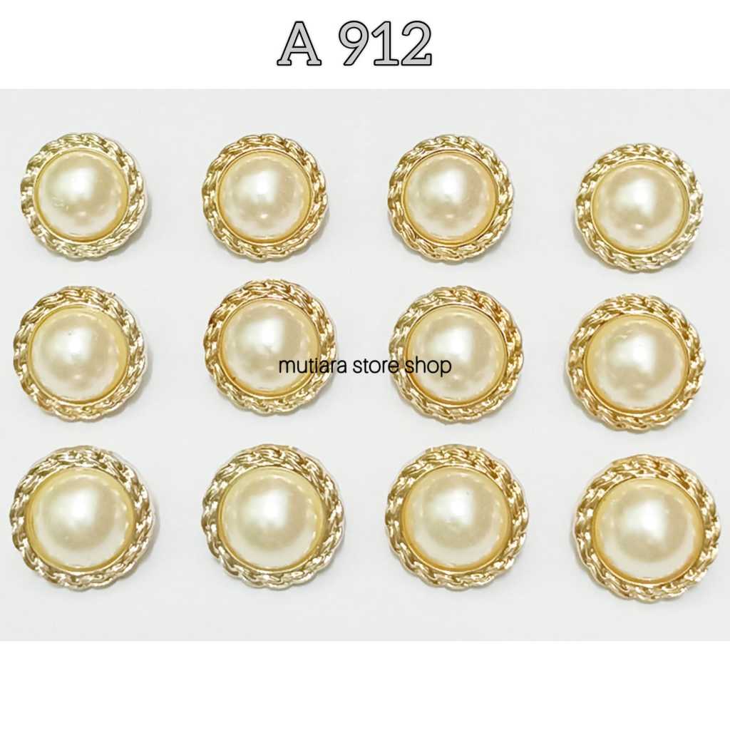 Jual Isi 50 Pcs Kancing Baju Mutiara Gerigi A 912 ( Ecer ) | Shopee ...