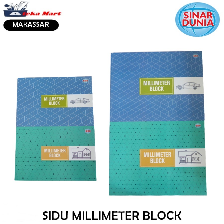 Jual [1BUKU] SIDU MILIMETER BLOCK A3 - F4 | Shopee Indonesia