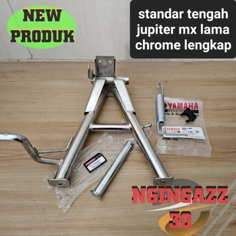 Jual standar tengah jupiter mx lama jupiter mx old mx new warna chrome ...