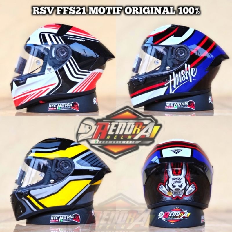 Jual Helm RSV FFS21 MOTIF ORIGINAL 100%. RSV FULLFACE | Shopee Indonesia