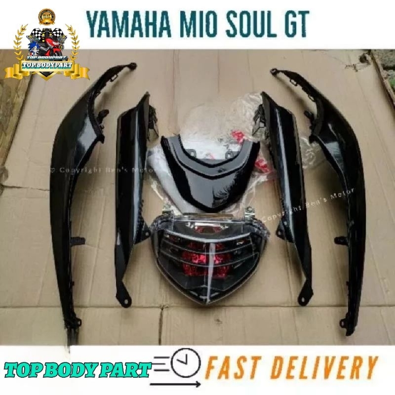 Jual Cover Body Mio Soul Gt - Full Set Body Belakang & lampu mio soul ...