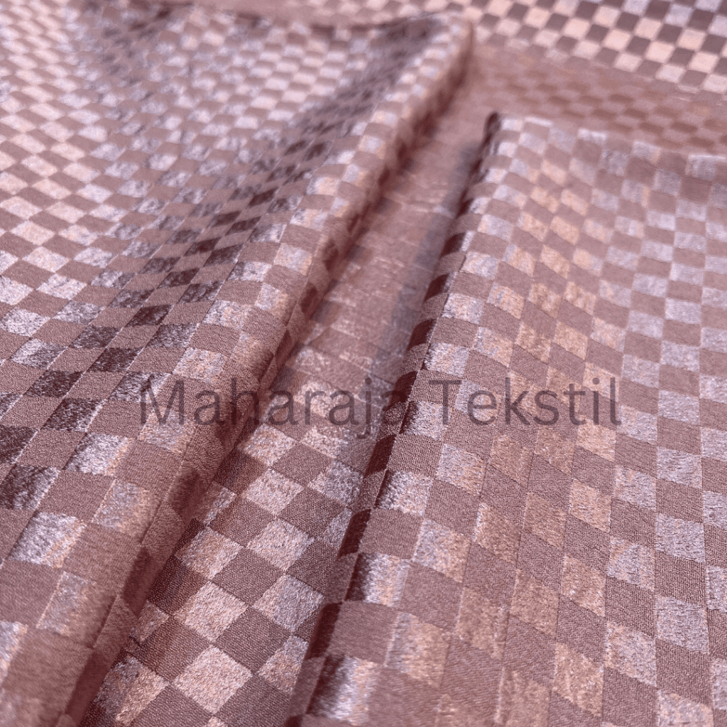 Jual Kain Satin Shimmer Motif / Amanda Shimmer Stripe / Amanda Shimmer ...