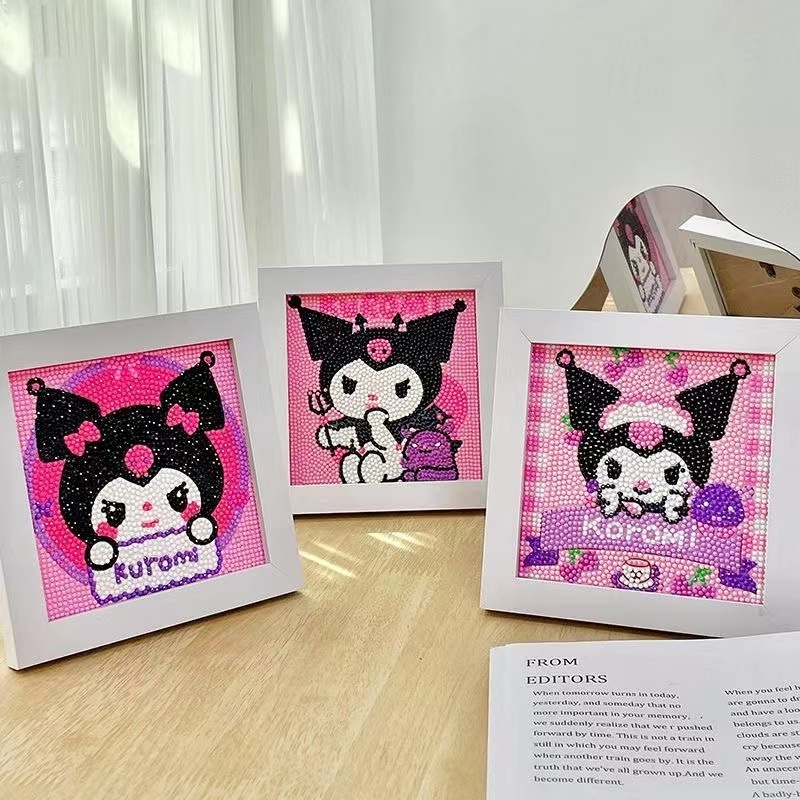 Jual DIY DIAMOND PAINTING Kuromi FOTO FRAME BINGKAI FOTO STIKER DIY ...