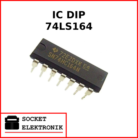 Jual IC 74LS164 74HC164 DIP 8 bit parallel to serial shift register ...