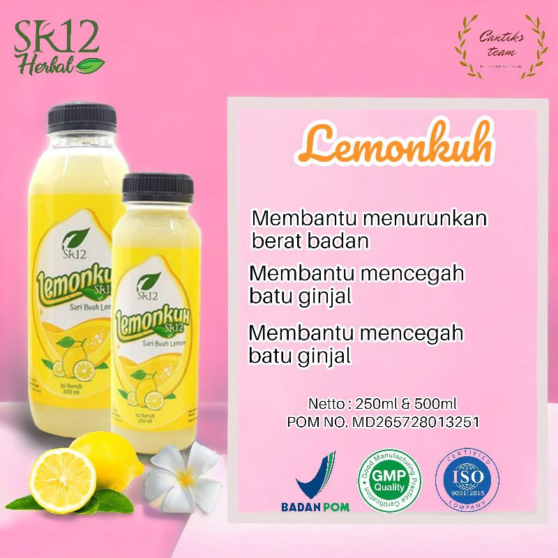 Jual Lemonkuh SR12 Sari Buah Lemon Asli Minuman Herbal Menjaga Daya ...