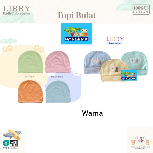 Jual LIBBY Topi Bulat - Topi Bayi Newborn (Basic Color) 1pcs | Shopee ...