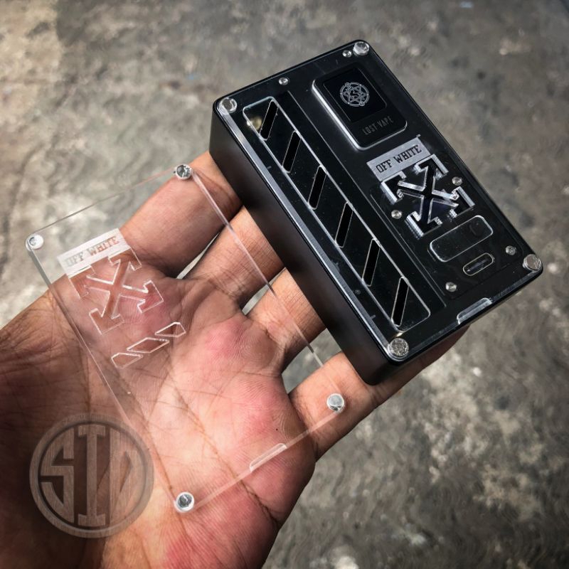 Jual Door Panel Acrylic Clear Transparan Centa b80 motif Offwhite ...