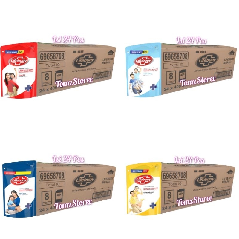Jual 1 Karton/Dus Lifebuoy Bodywash All Varian Ukuran 400ml | Shopee ...