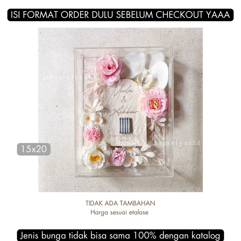 Jual MAHAR CAMELLIA / Mahar akrilik / bingkai mahar / mahar nikah ... Jual MAHAR CAMELLIA / Mahar akrilik / bingkai mahar / mahar nikah ...